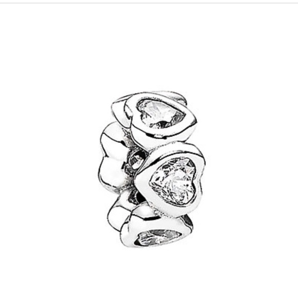 Jewelry | Pandora Sterling Silver Heart Spacer | Poshmark